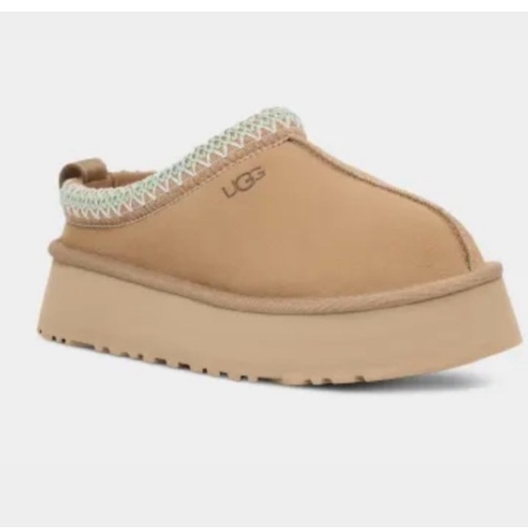 UGG | Shoes | Nib Ugg Tazz Tasman Suede Platform Slipper Clog Shoe Sand Sz 8 | Poshmark